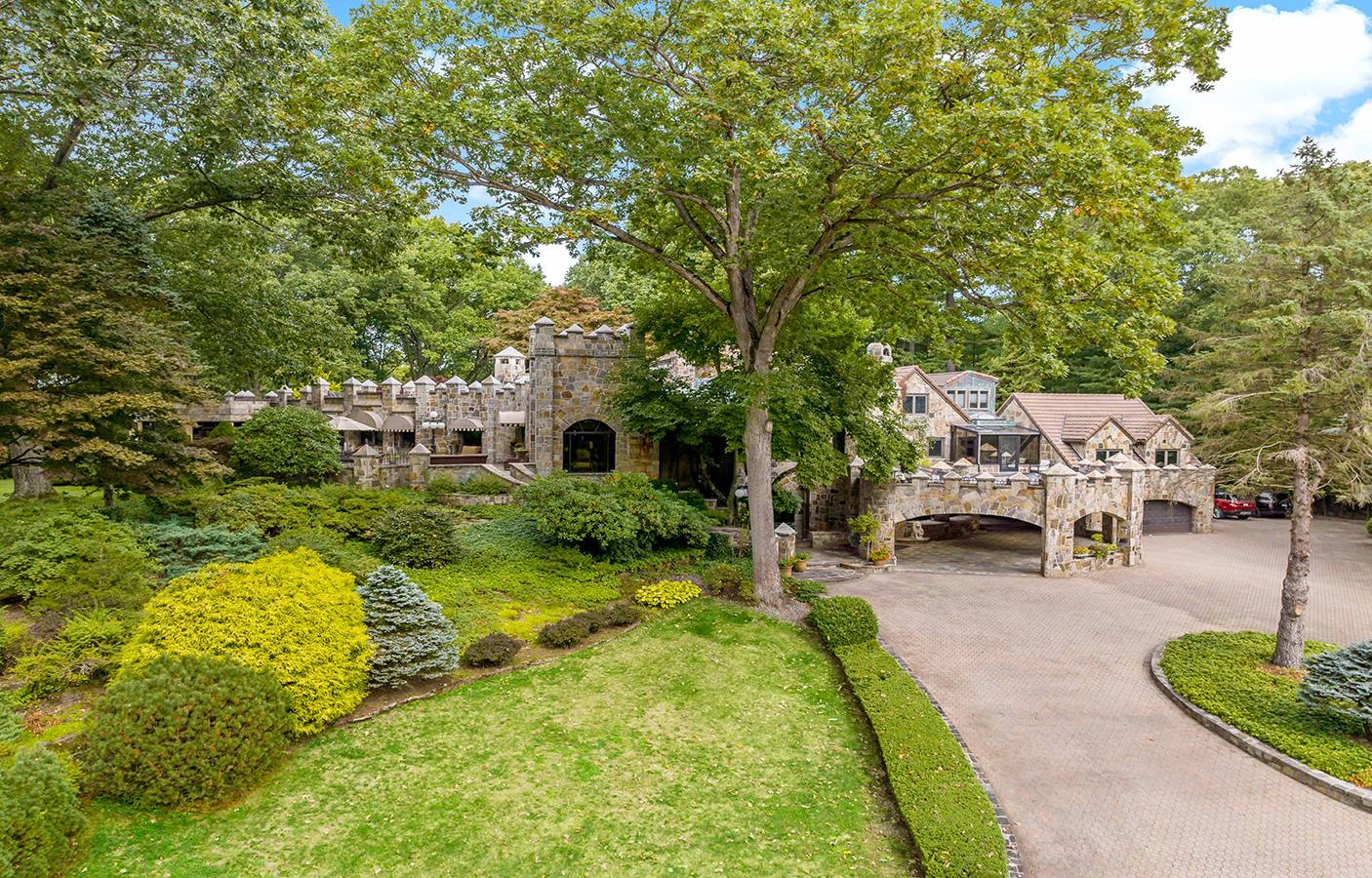 1947 Gated Stone Castle Asks $12.5M in Westport, Connecticut