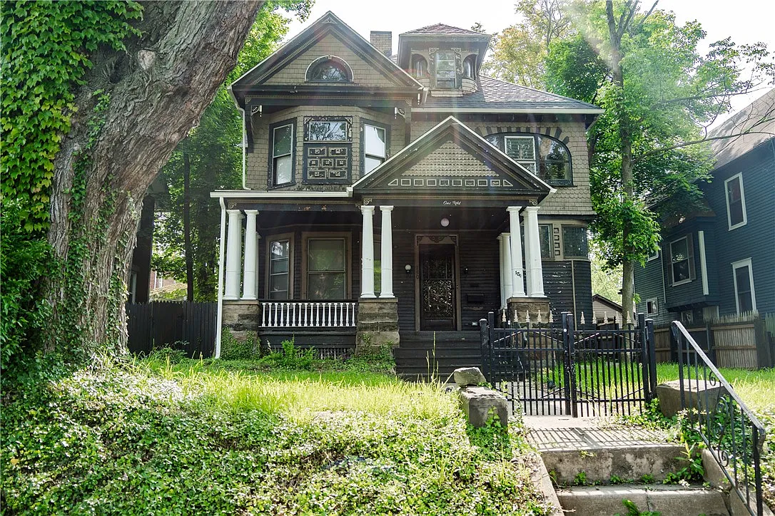 Stunning woodwork and stained glass! C. 1911 in Pennsylvania. $150,000.